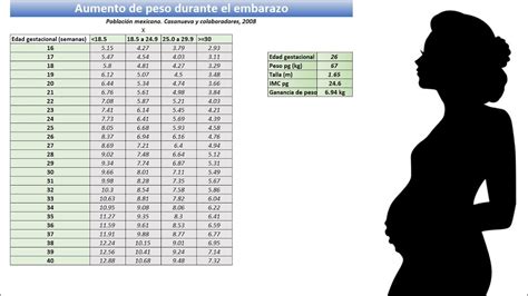 Ganancia De Peso Durante El Embarazo C Mo Calcularlo En Excel Youtube