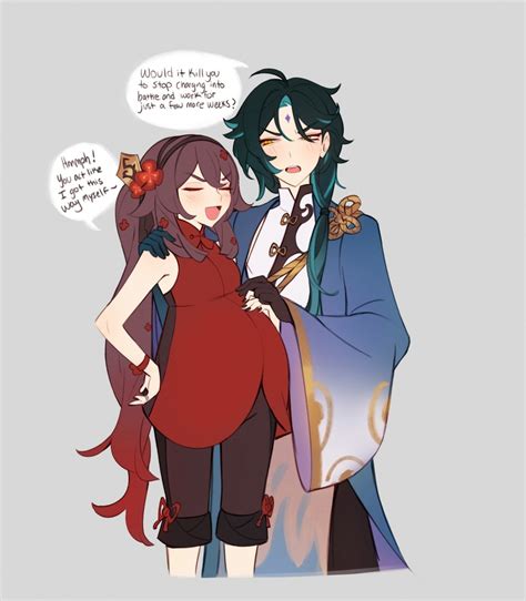 Hu Tao And Xiao Genshin Impact Drawn By Lilyglazed Danbooru