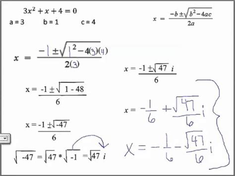 complex quadratic equation examples diy projects