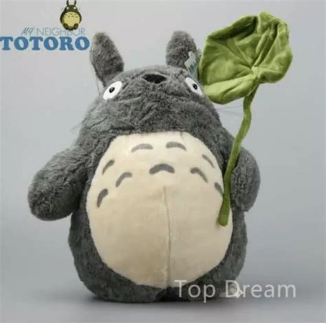 STUDIO GHIBLI MY Neighbor Totoro Holding Leaf Plush Toy Soft Stuffed