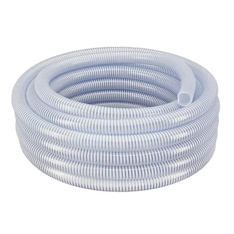 HYDROMAXX 1 1 2 In Dia X 50 Ft Clear Flexible PVC Suction And