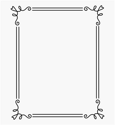 Transparent Free Vector Clipart Simple Frames And Borders Hd Png