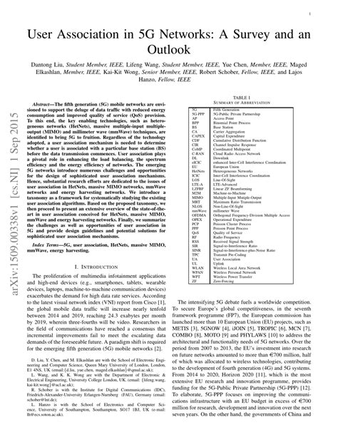 pdf user association in 5g networks a survey and an outlook