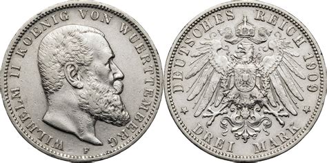 Kaiserreich W Rttemberg Mark F Wilhelm Ii Bis