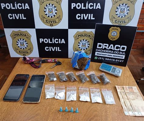 Polícia prende homem que fazia tele entrega de drogas no Centro