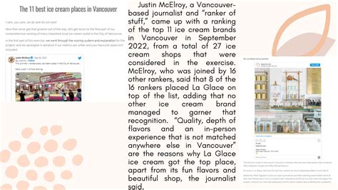 La Glace Ice Cream Vancouver S Best Vancouver Philippines Consulate