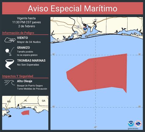NWS Mobile on Twitter Aviso Especial Marítimo continúa Aguas desde