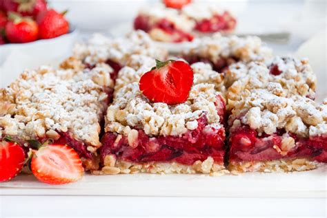Kruche Ciasto Owsiane Z Truskawkami Ilovebake Pl