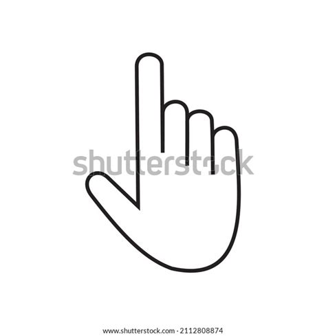 Hand Cursor Icon Click Vector Illustration Stock Vector Royalty Free