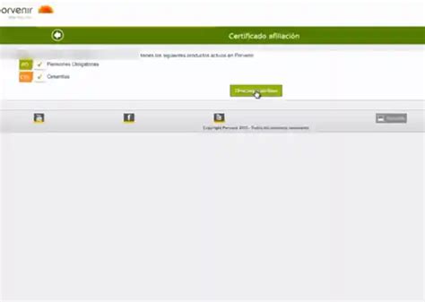 Descargar certificado de afiliación Porvenir infoPorvenir