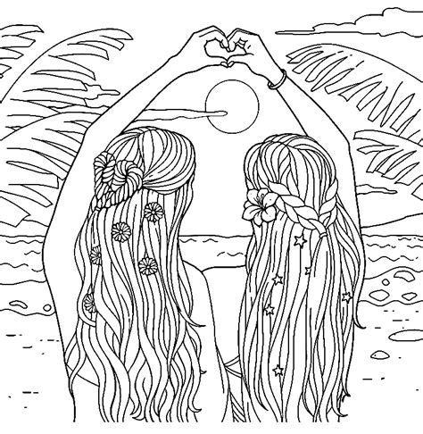 36 páginas para colorir BFF ColoringPagesOnly