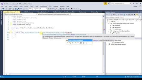 using code first in entity framework youtube