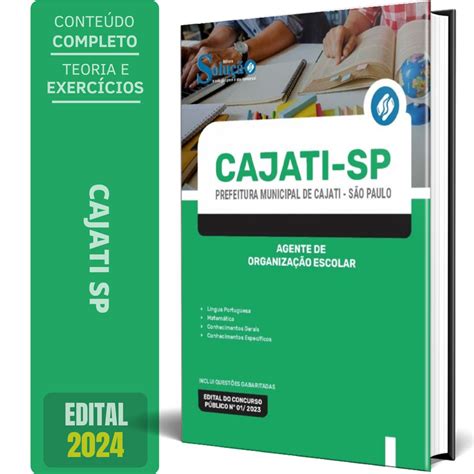 Apostila Prefeitura De Cajati Sp Agente De Organiza O Escolar