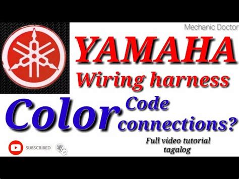 YAMAHA Wiring Harness COLOR CODE YouTube