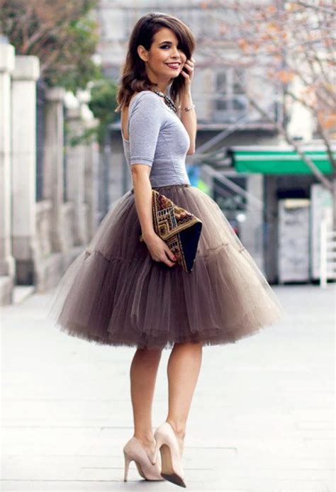 Estas 20 faldas de tul harán realidad un look de otoño chic