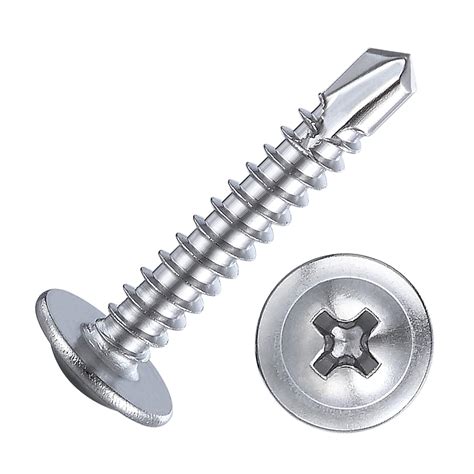Wensilon200pcs 81for Sheet Metal Self Tapping Screws 410 Stainless