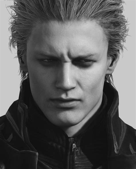 A Close Up Of A Person Wearing A Black Jacket And Hair With An Evil