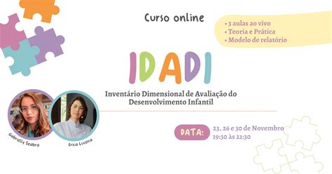 Curso IDADI Inventário Dimensional de Avaliação do Desenvolvimento