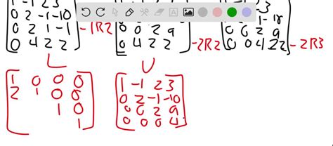solved determine the lu factorization of the given matrix verify your answer by computing the