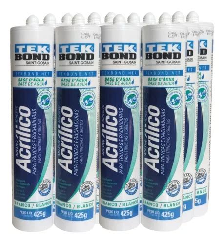 Caja Und Sellador Acrilico Pintable Blanco Tekbond Ml Cuotas Sin