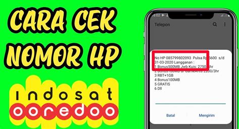 3 Cara Cek Nomor HP Indosat Dan Mengetahui Kartu Yang Mati
