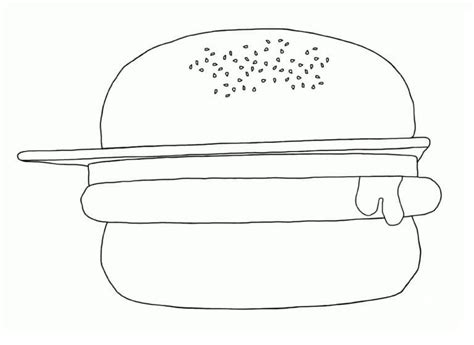 Coloriage Hamburger 3 télécharger et imprimer gratuit sur