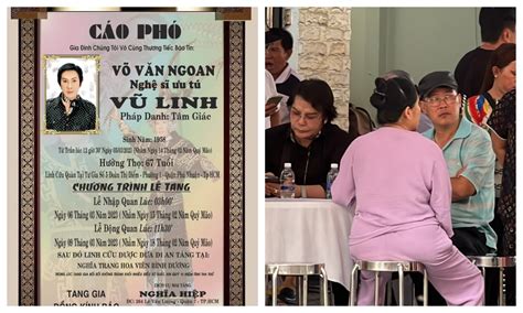 Cáo phó của Ông hoàng cải lương Vũ Linh nhiều nghệ sĩ đã có mặt tại