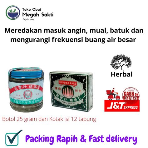 Jual Obat Sakit Perut Cap Menara Lima Pagoda Lima 25GR Obat Mual