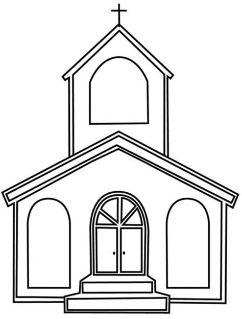 Igreja Desenhos para Colorir Plantão Blog