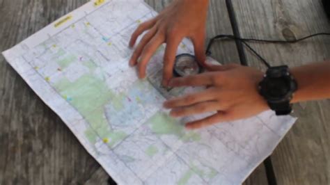 Orienteering Taking A Bearing On A Map YouTube