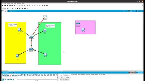 Cisco Packet Tracer Router On A Stick Youtube