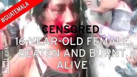 Horrifying Footage Shows Teenage Girl Being Beaten And Then Burnt Alive