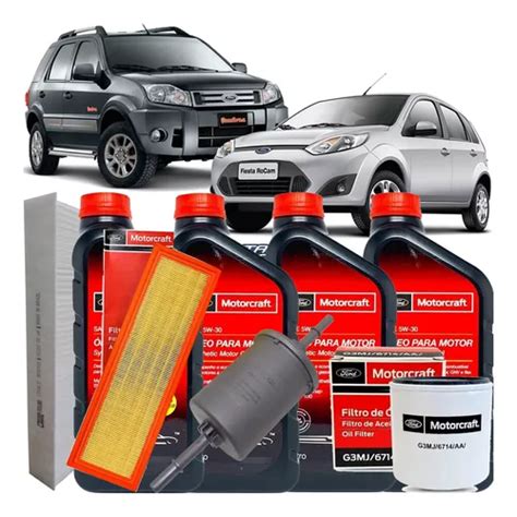 Kit Revisão Troca De Oleo 5w30 Fiesta Ecosport Zetec Rocam