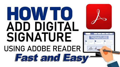 How To Add Digital Signature In PDF Files Using Adobe Reader YouTube
