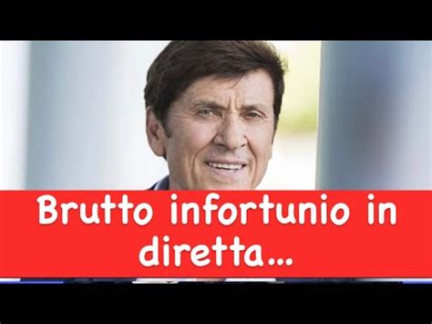 Gianni Morandi Brutto Infortunio In Diretta YouTube
