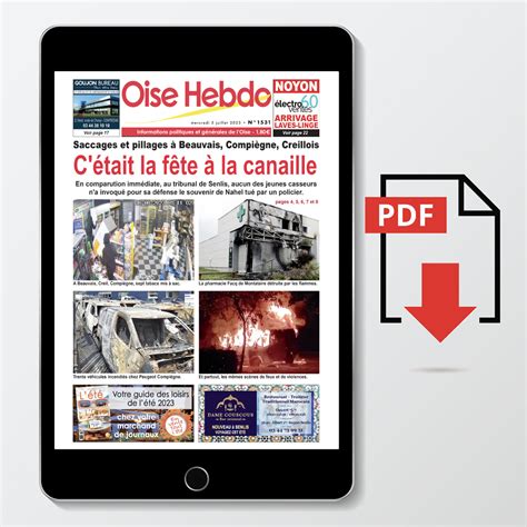 Oise Hebdo n 1531 Mercredi 5 juillet 2023 Edition numérique Oise