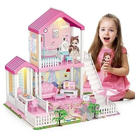 Casa De Muñecas Princess Casa Para Niñas Stem Casa De Muñe Envío gratis