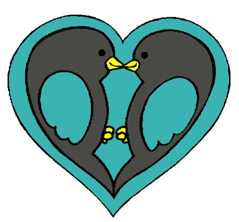 Dibujo De Pajaritos Enamorados Pintado Por Brisseida En Dibujos Net El