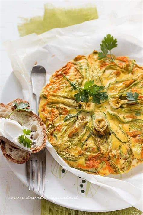 Frittata Con Fiori Di Zucca Al Forno Ricetta Leggera E Gustosa