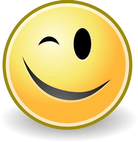 Guiño Smiley Contento Gráficos vectoriales gratis en Pixabay Pixabay