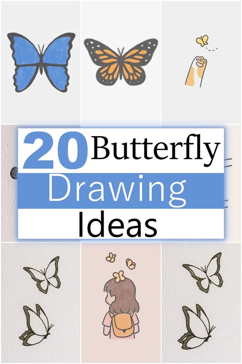 20 Cheap Butterfly Drawing Ideas For Home DIYs Craftsy