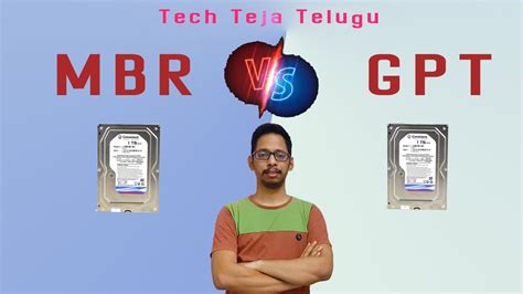 Difference Between MBR GPT Telugu TECH TEJA TELUGU YouTube