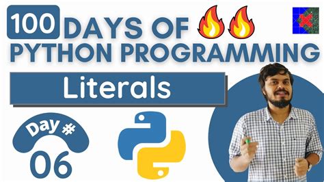 literals in python 100 days of python programming youtube