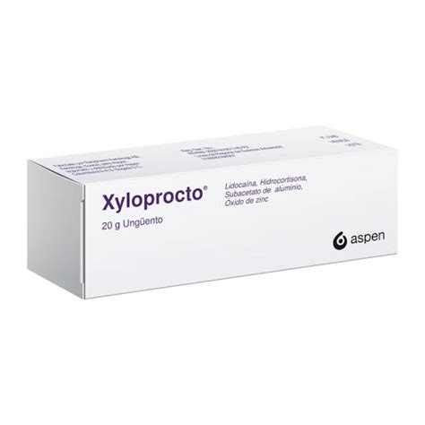 Xyloprocto Lidocaína Hidrocortisona Óxido de Zinc Aspen Ungüento