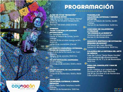 Vive y celebra el Día de muertos con las actividades en Coyoacán