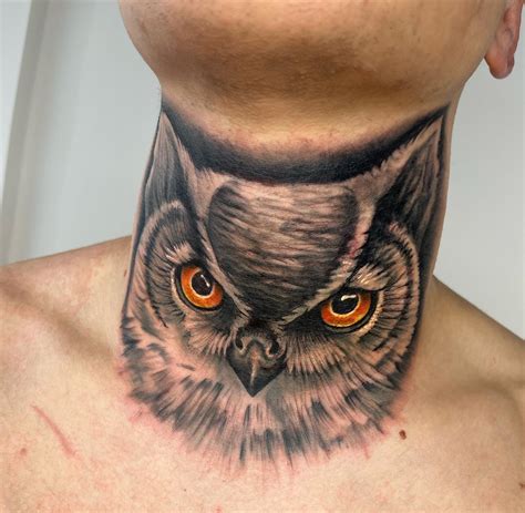Mens Throat Tattoo Ideas Photos