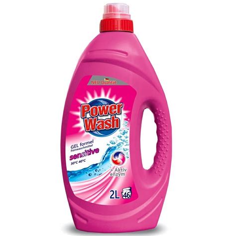 Żel Płyn do prania Power Wash Sensitive 2L 46pr DE 10806335812