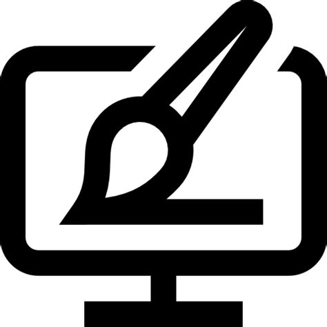 Icono de Diseño gráfico Super Basic Straight Outline