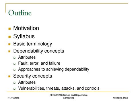 eec 688 788 secure and dependable computing ppt download