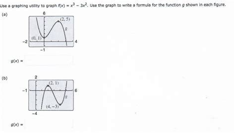 solved use a graphing utility to graph f x x3 3x2 use